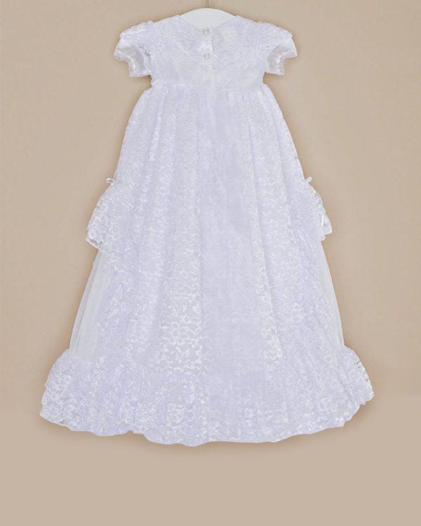 Lucy Baby Girl's Lace Christening, Baptism, Blessing Gown With Bonnet ...