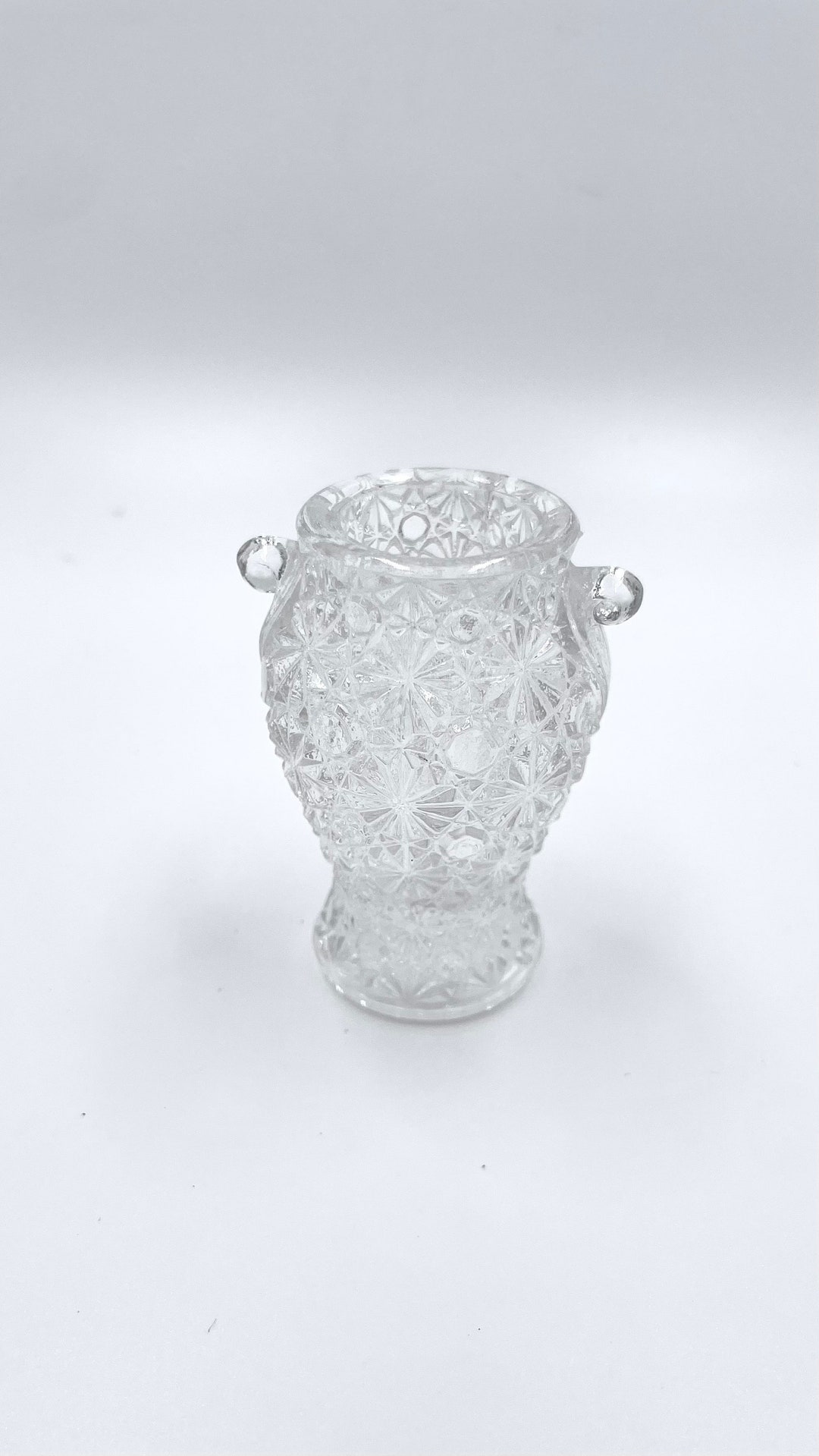 Rare Vintage DAISY & BUTTON Clear Pattern Glass Urb TOOTHPICK Holder ...