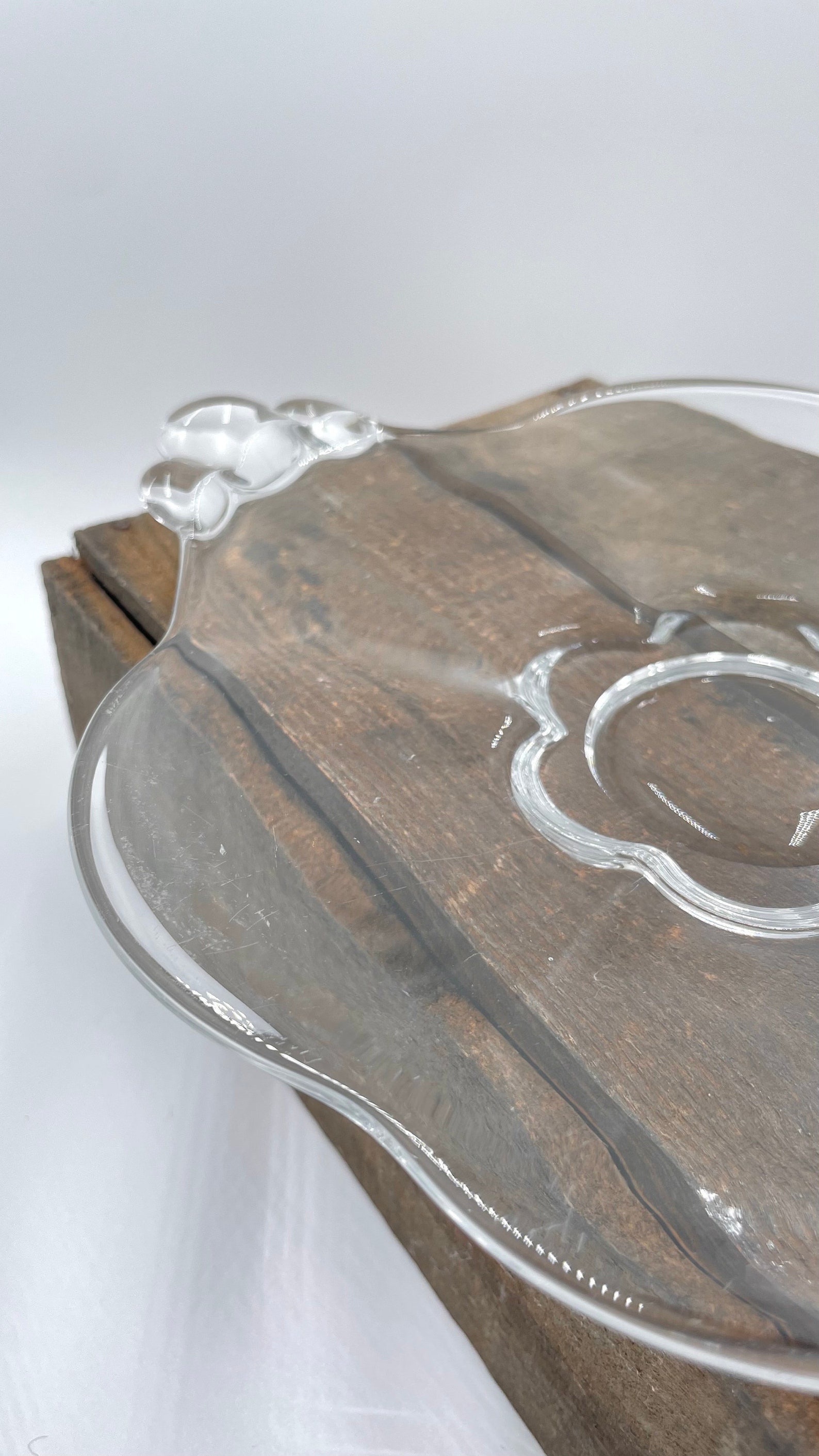Canterbury Duncan Miller Crystal Glass Cake Plate - Etsy