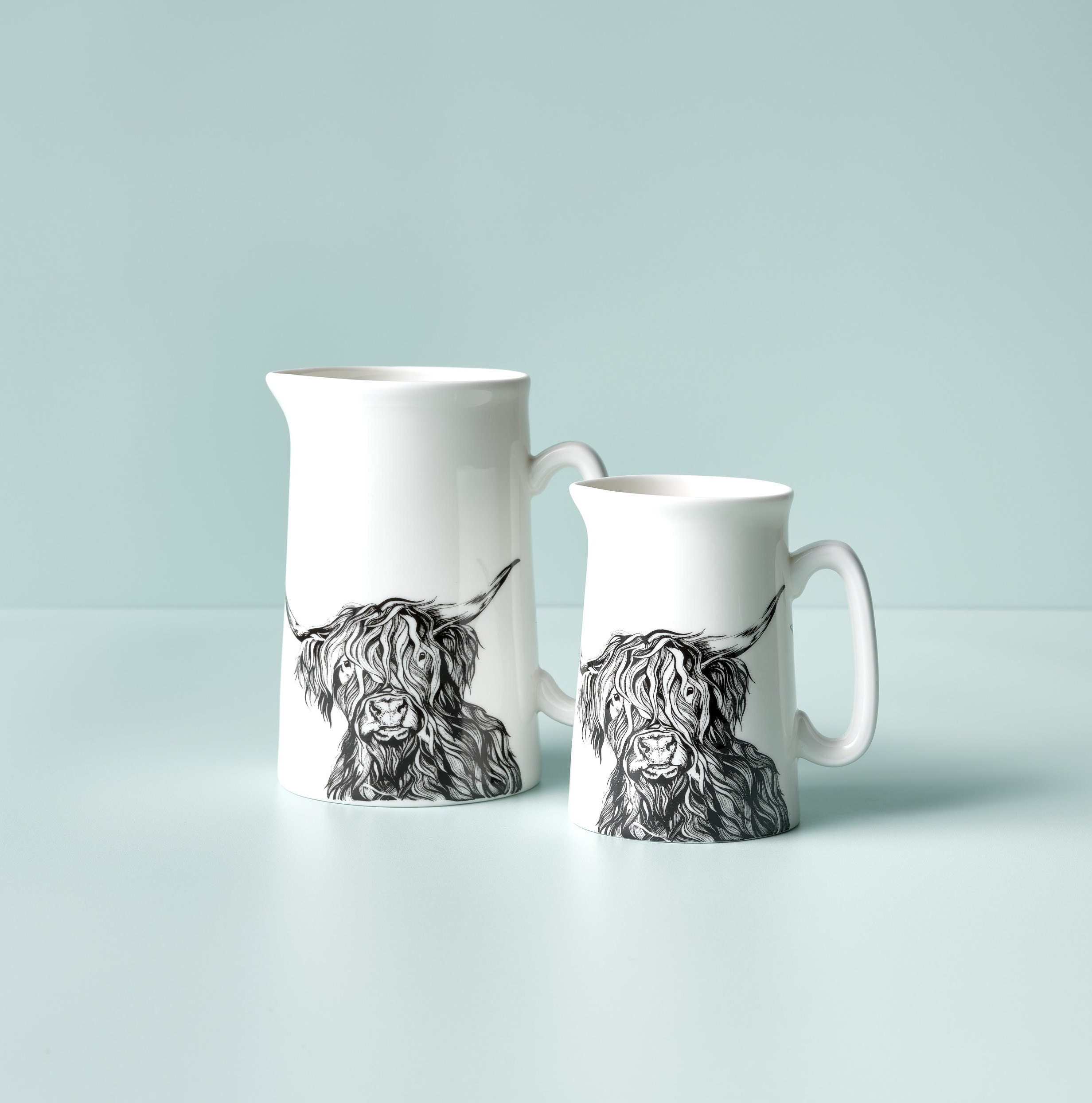 Highland Cow Cream and Milk Jug - Etsy UK