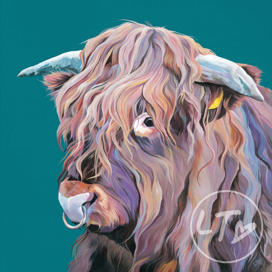 Sale Highland Cow Print - Etsy