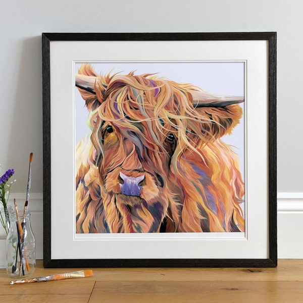 Highland Cow Wall Art - Etsy
