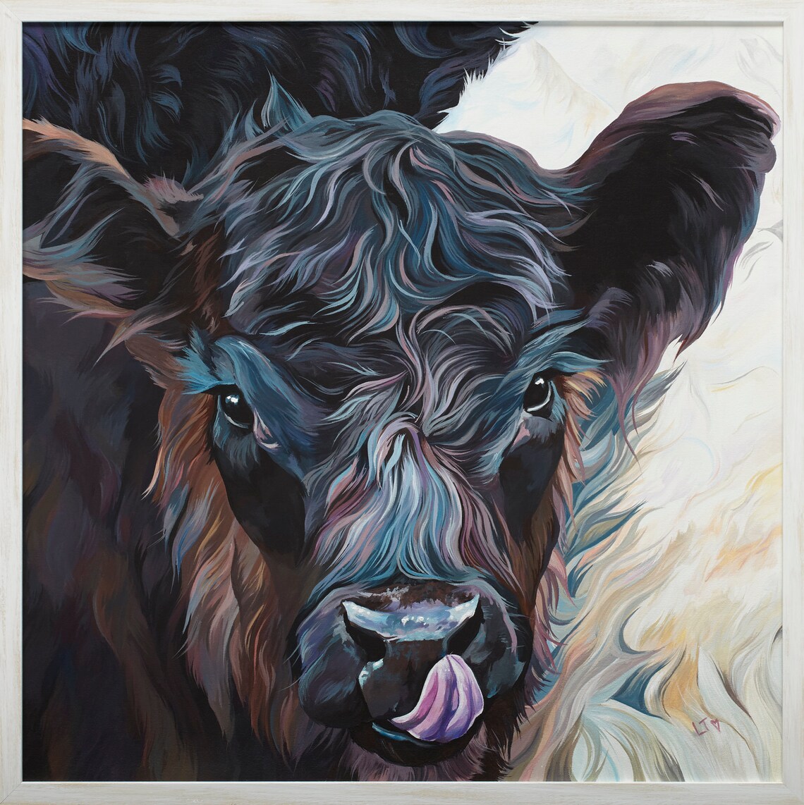Belted Galloway Wall Art - Etsy