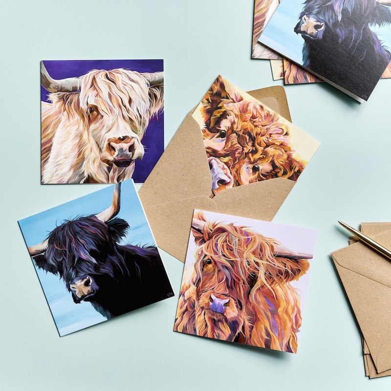 Cow Card - Etsy