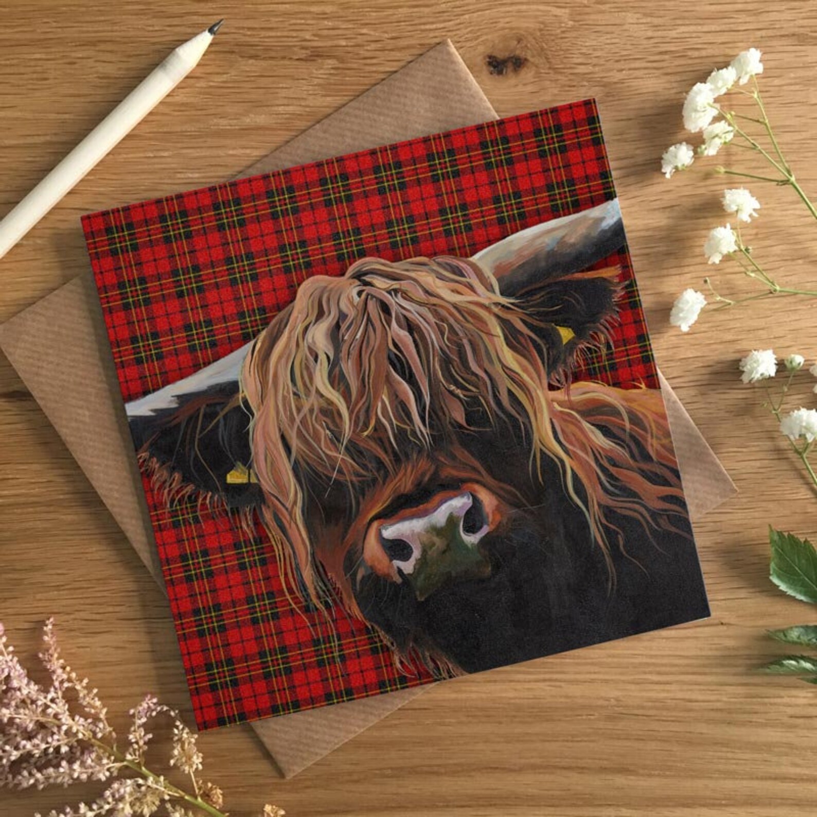 Heeland Coo Art Card - Etsy