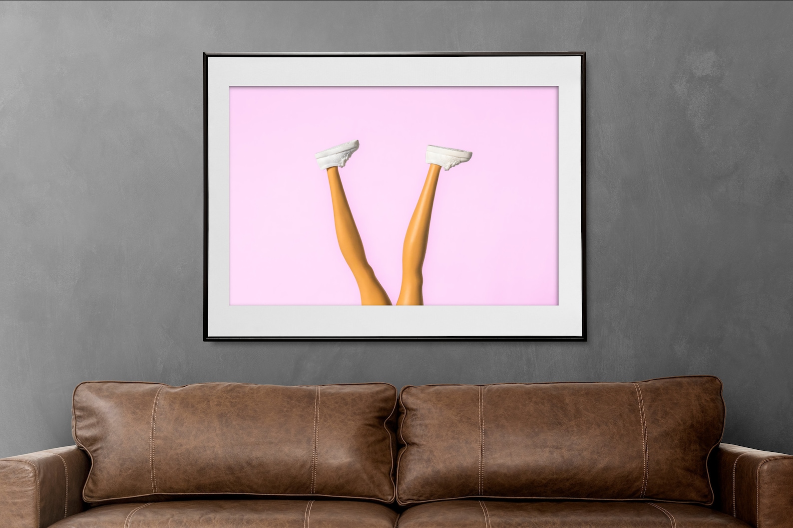 Barbie Legs in the Air Pink Bkgd Retro Poster Wall Print Digital ...