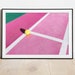 WALL ART Pink Tennis Court, Retro Poster, Wall Print, Digital Download ...
