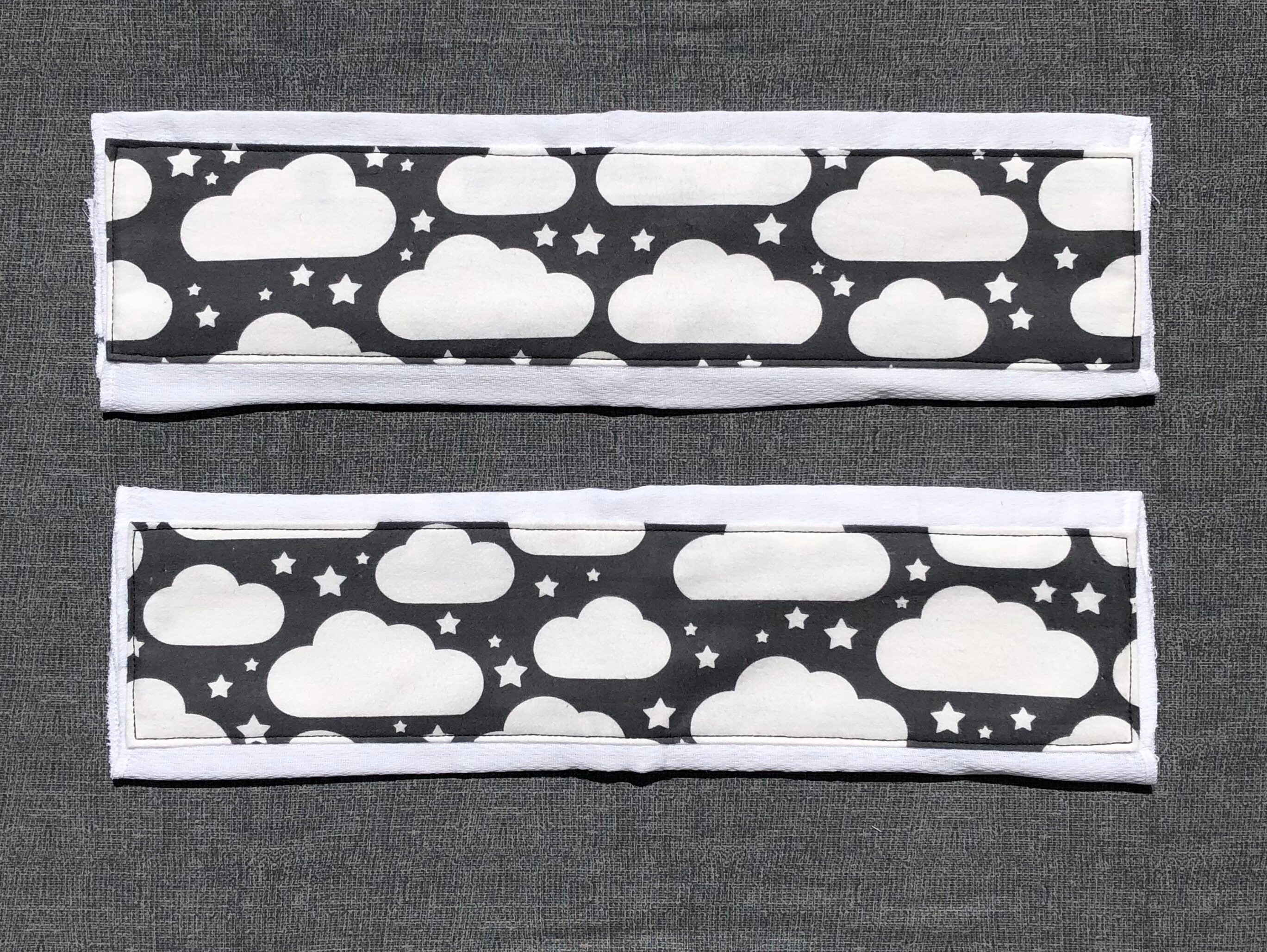 2 Pack of Burp Cloths Gray Cloud Themed | Etsy