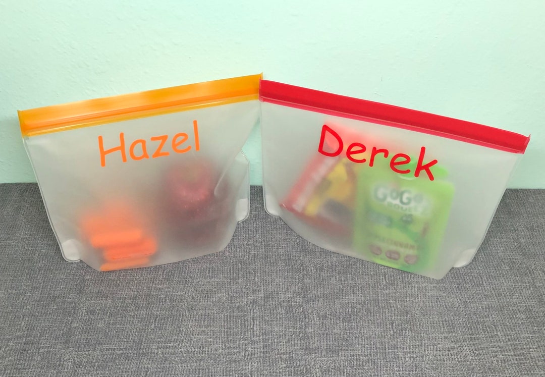 Personalized Reusable Bags - Food Safe - Snack Bag - Sandwich Bag ...