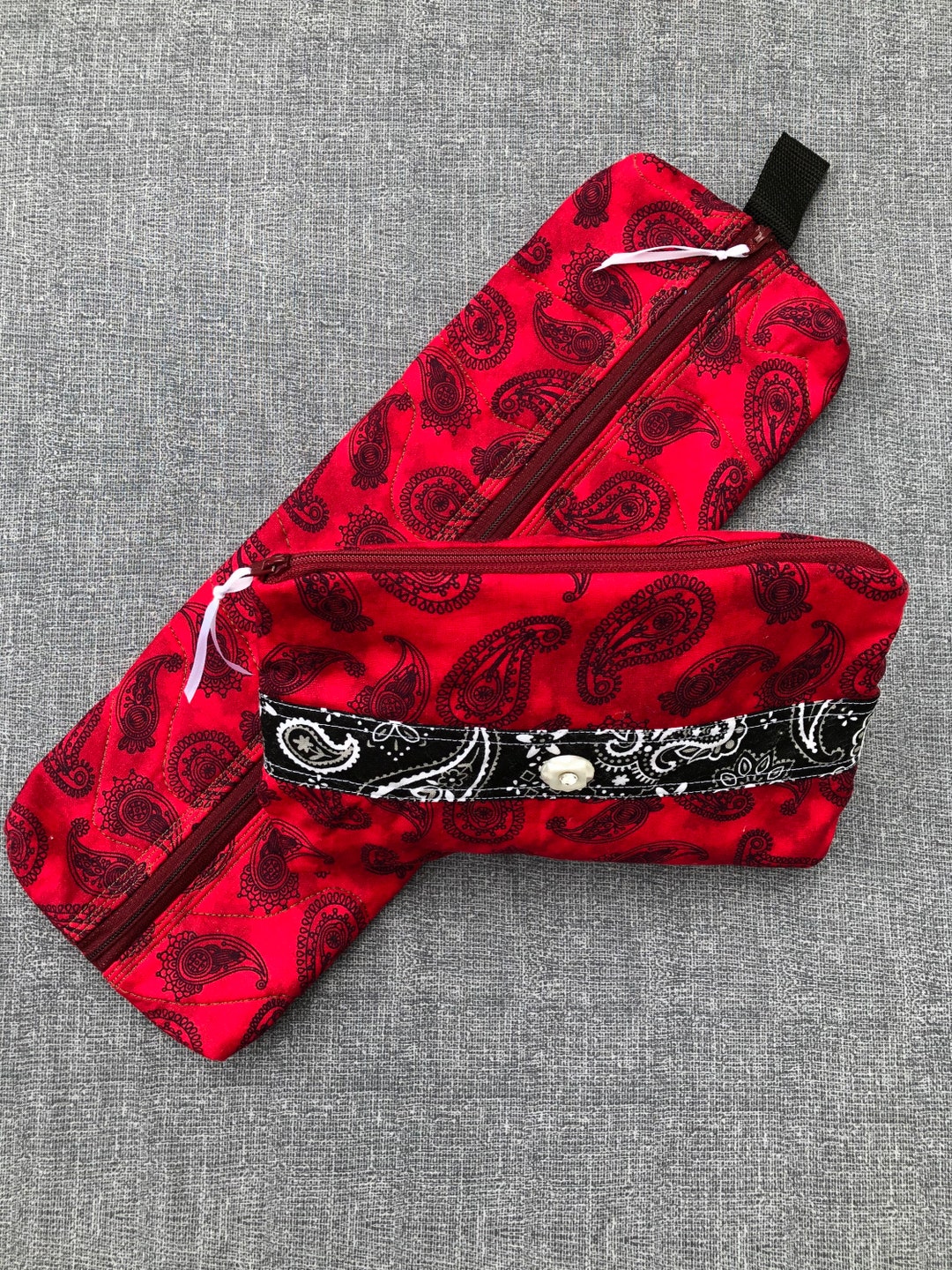 Insulated Flat Iron or Curling Iron Bag With Matching Cosmetic Bag - Etsy