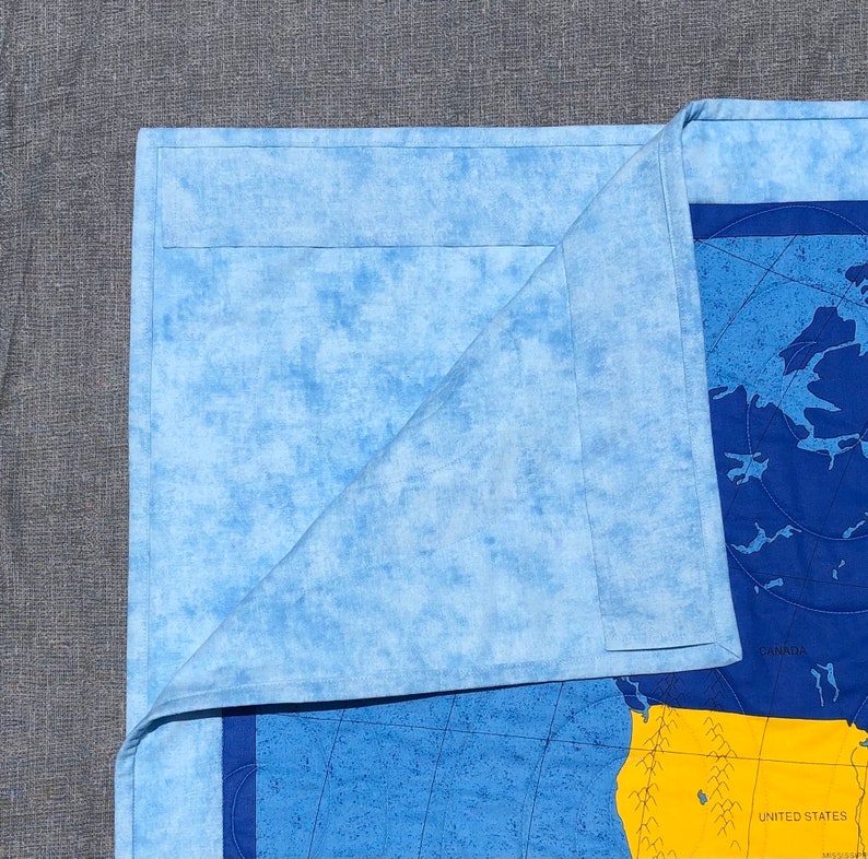 World Map Quilt/wall Hanging - Etsy