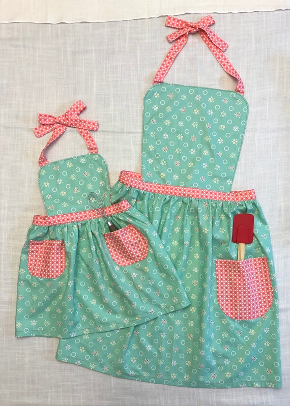 Custom Family Matching Aprons Adult and Child Sizes | Etsy