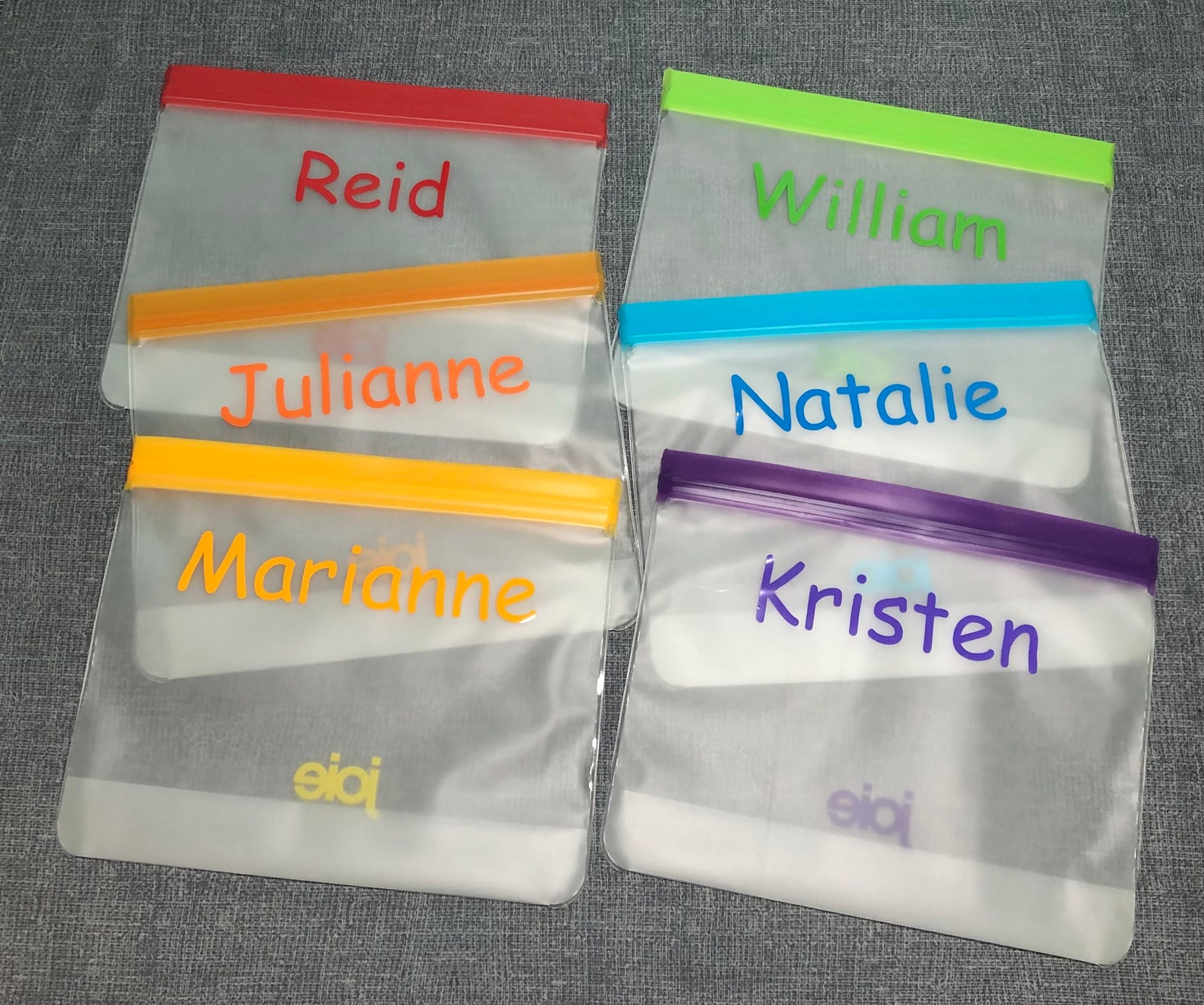 Personalized Reusable Bags - Food Safe - Snack Bag - Sandwich Bag ...