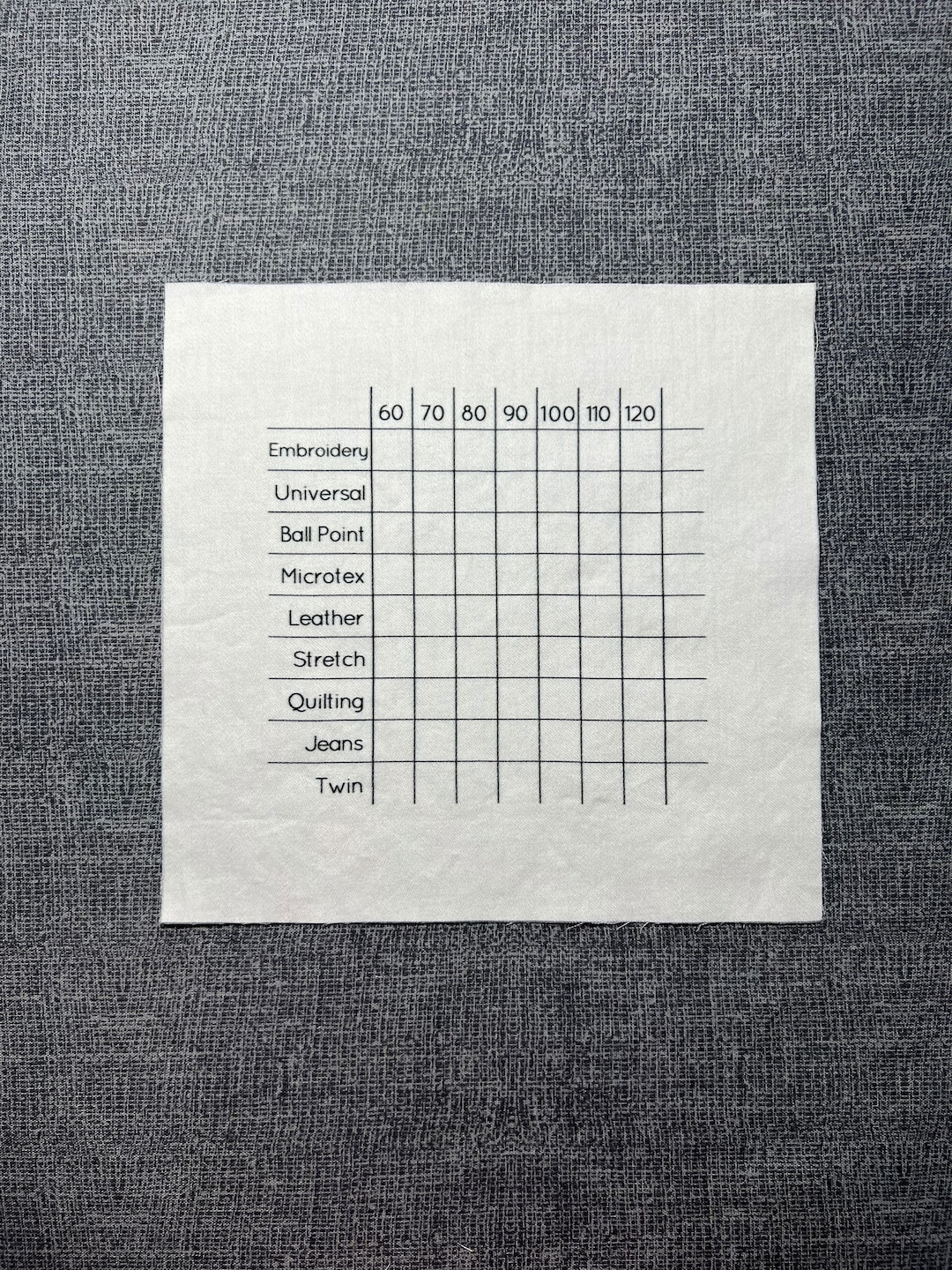 Needle Organizing Grid Fabric Square - Grid Only - for DIY - Etsy