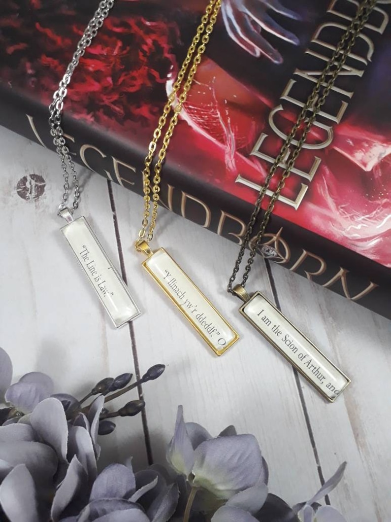 Legendborn Book Page Quotes Pendant Rectangle the Line is - Etsy