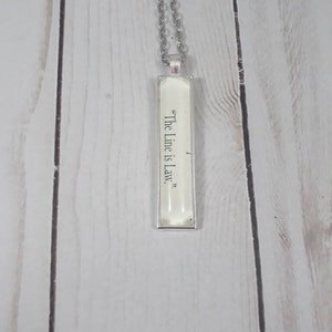 Legendborn Book Page Quotes Pendant- Rectangle, the Line is Law ...