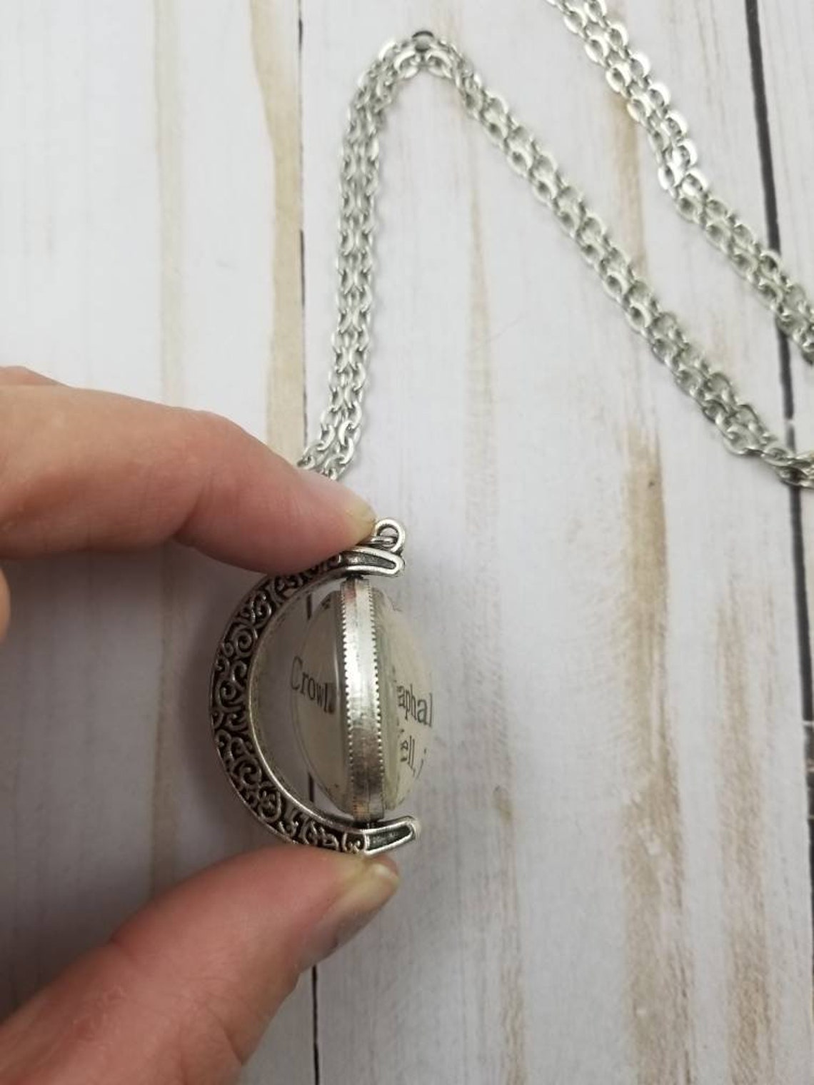 The Plated Prisoner OTP Reversible Book Page Necklace, Auren Pendant - Etsy