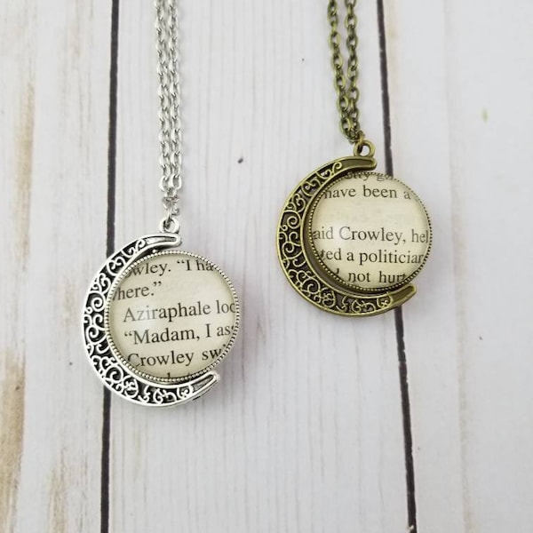 Book Page Necklace - Etsy
