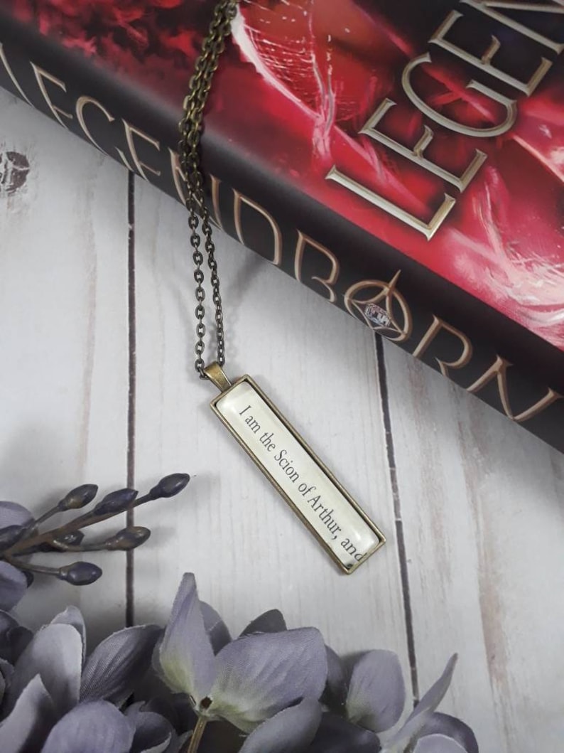 Legendborn Book Page Quotes Pendant Rectangle the Line is - Etsy