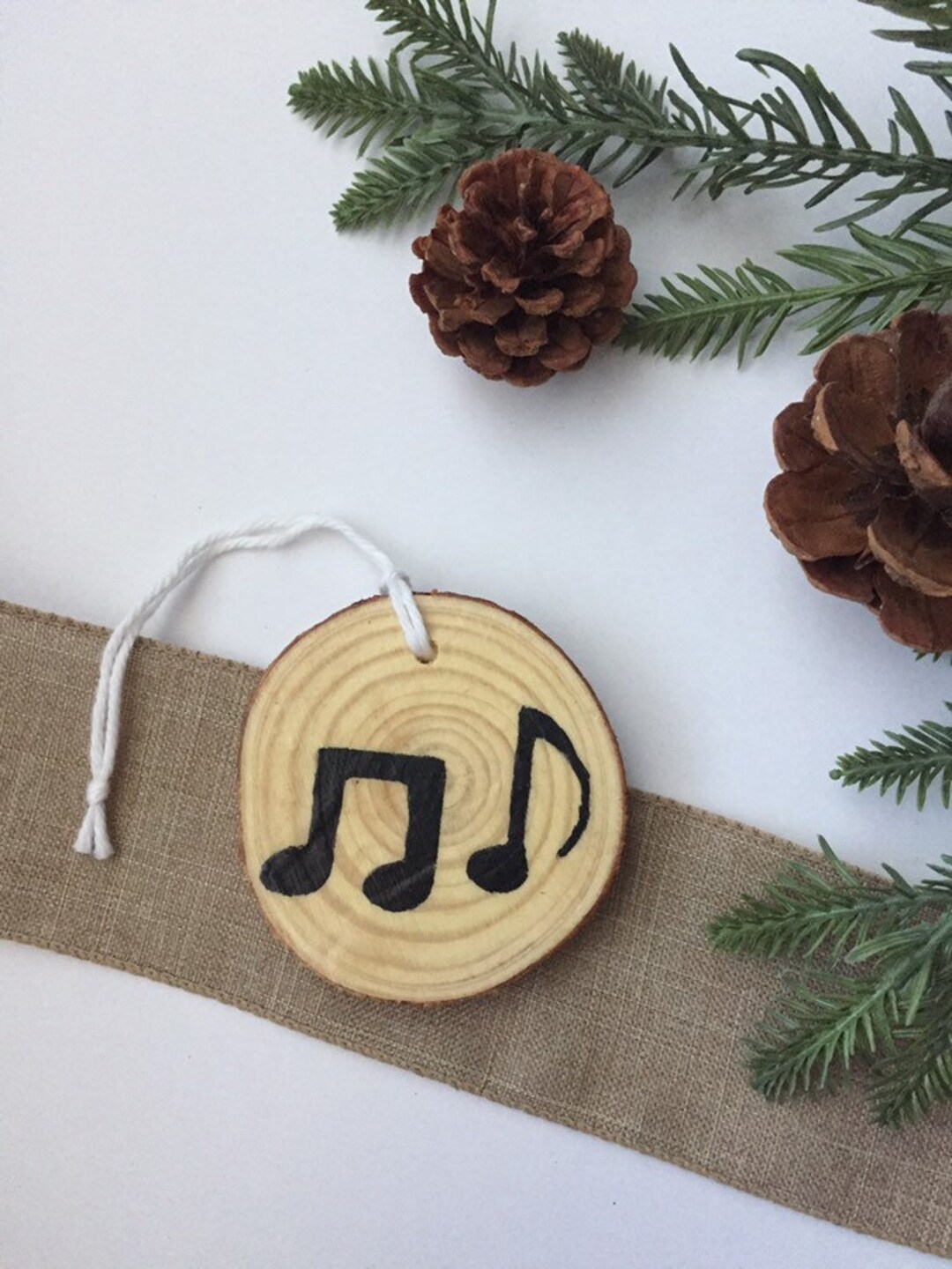 Music Notes Christmas Ornament - Etsy