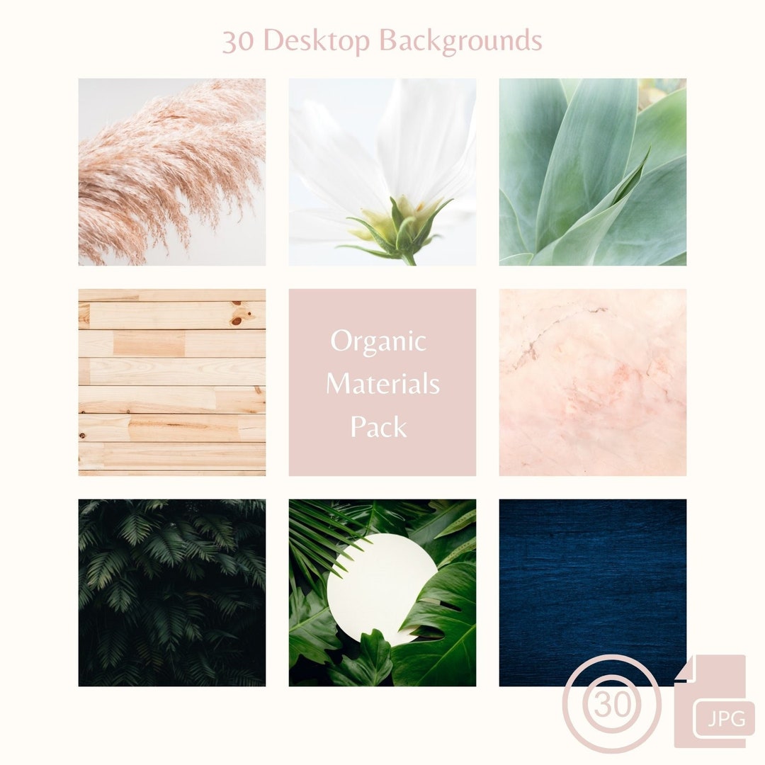 30 Pack of Computer Desktop Backgrounds - Organic Material Designs and ...