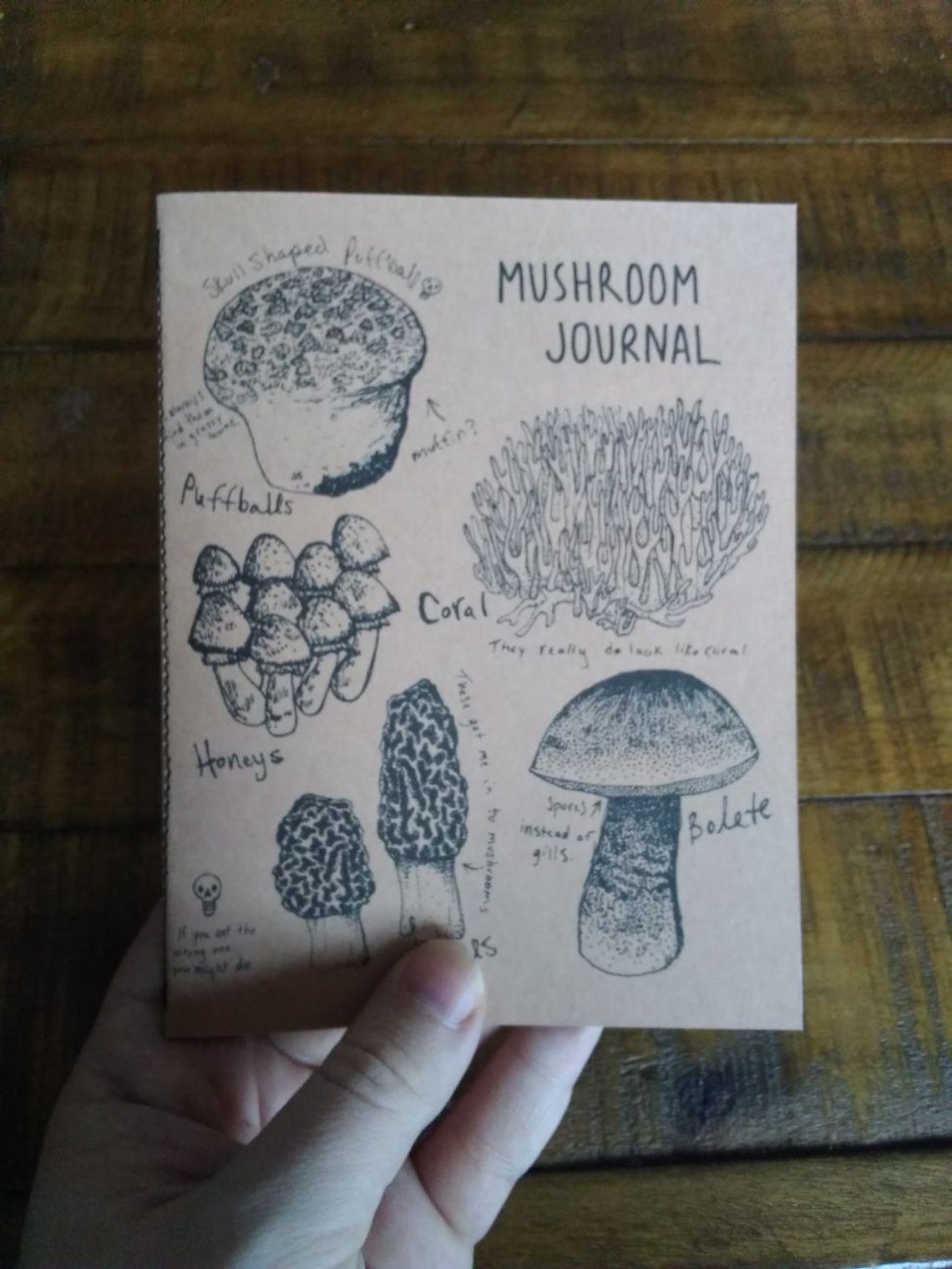 Mushroom Journal FORAGING Field Guide Notes for Edible - Etsy