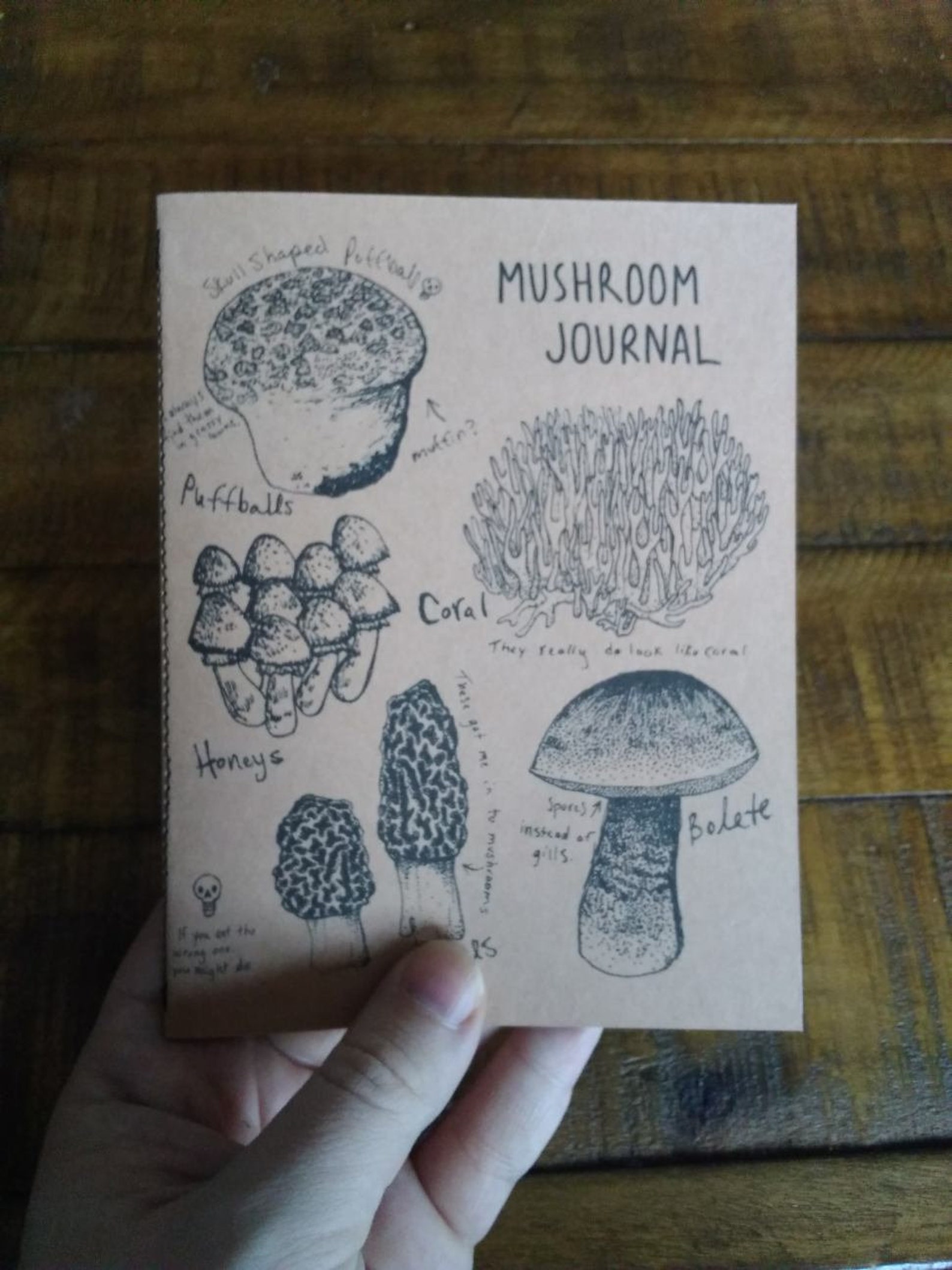 Mushroom Journal FORAGING field guide notes for edible | Etsy