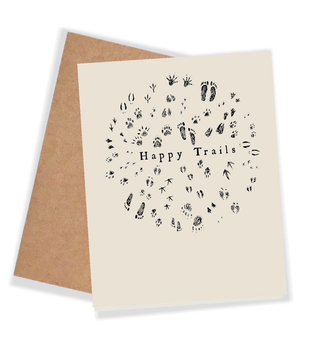 Happy Trails Greeting Card - Etsy