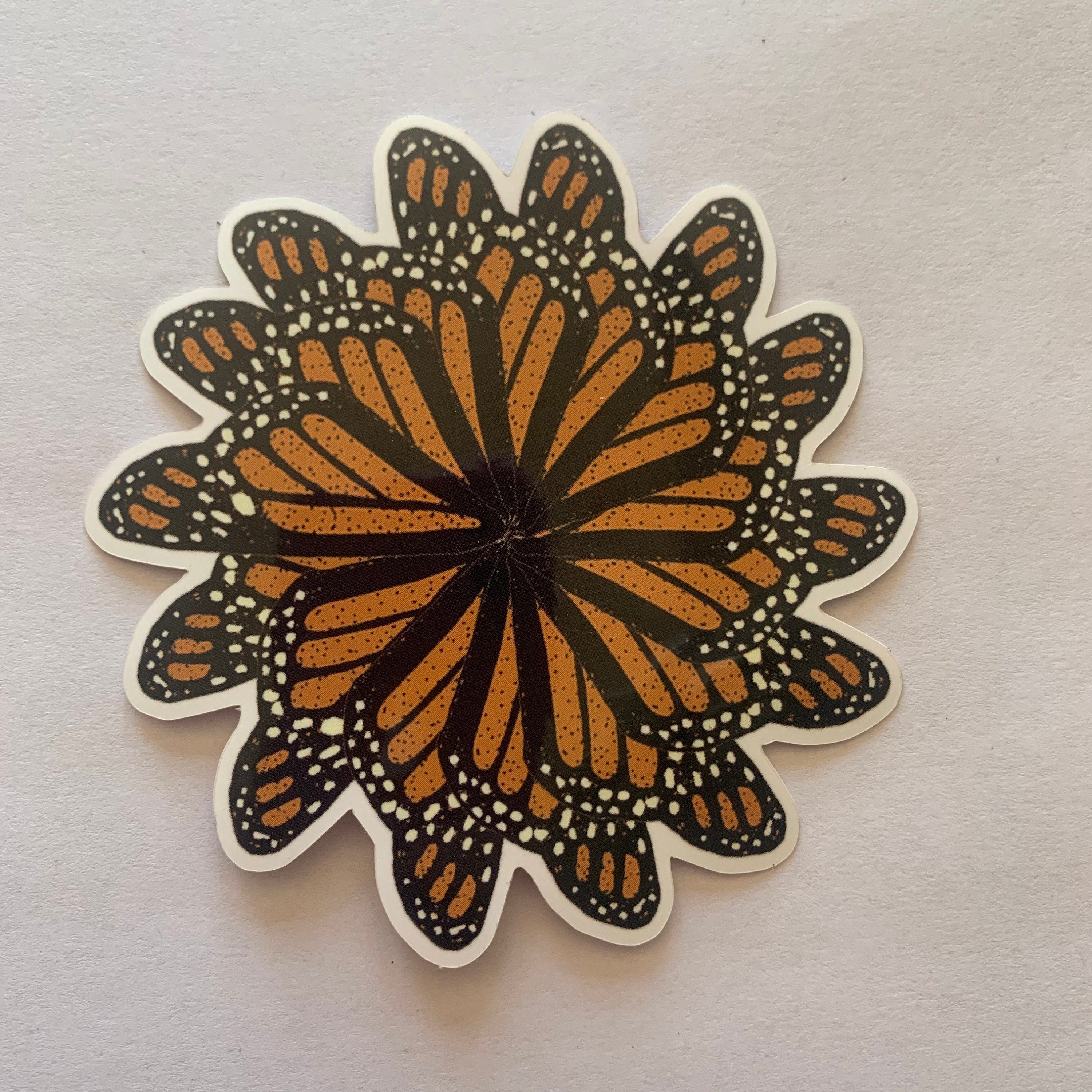 Monarch Butterfly Wings Sticker Waterproof Decal | Etsy