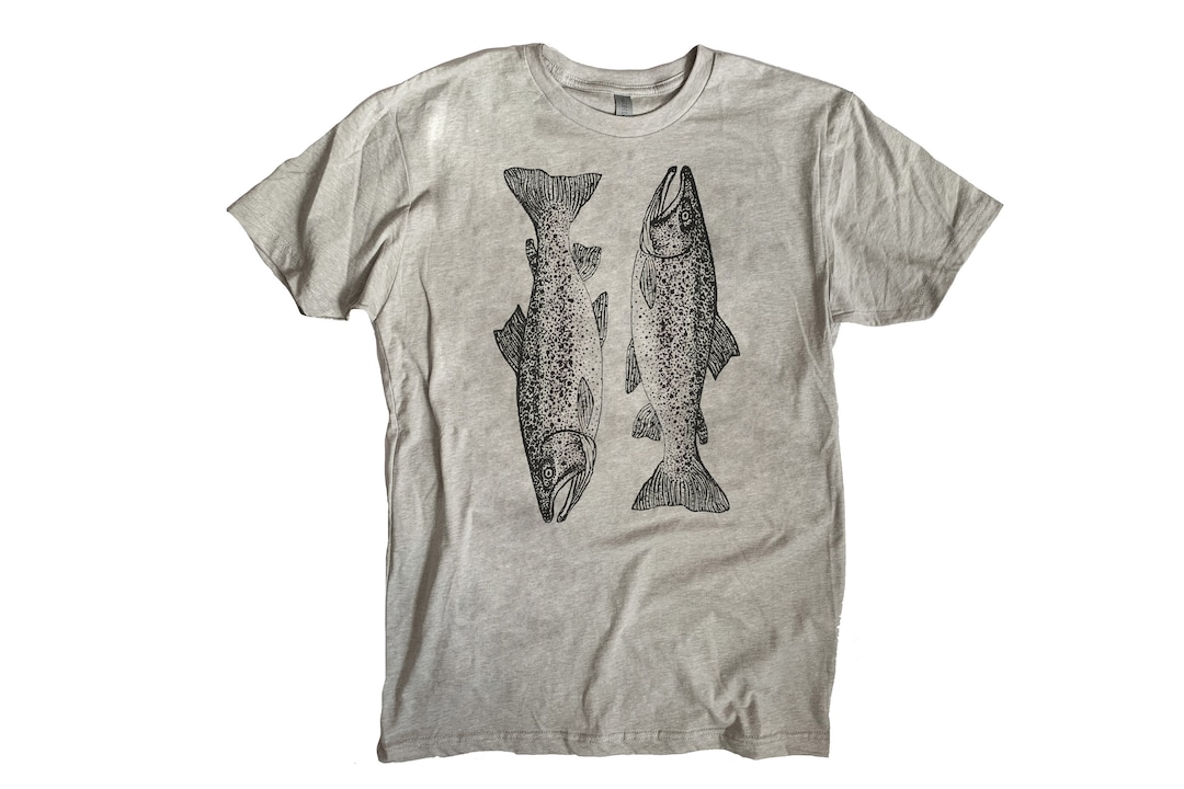 Salmon Comfy Tee King Salmon Fishing Shirt - Etsy