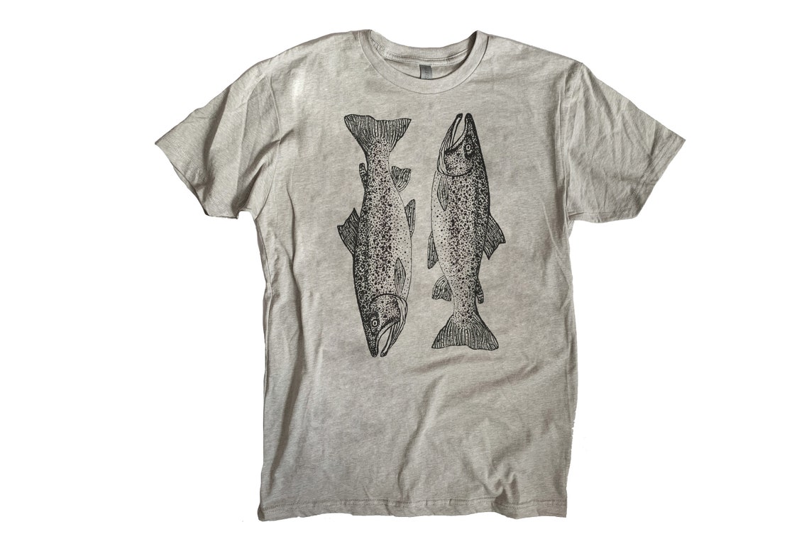 Salmon Comfy Tee King Salmon Fishing Shirt - Etsy