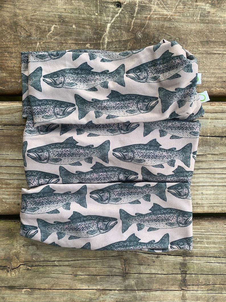 Salmon Steelhead Headband Sassy Olive Collab Fishing Fish Headband Hair ...