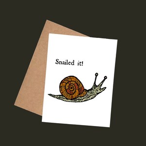 Snail Card - Etsy
