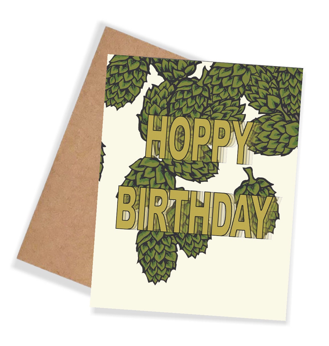 Hoppy Birthday Greeting Card Happy Birthday Beer Brewery Craft | Etsy