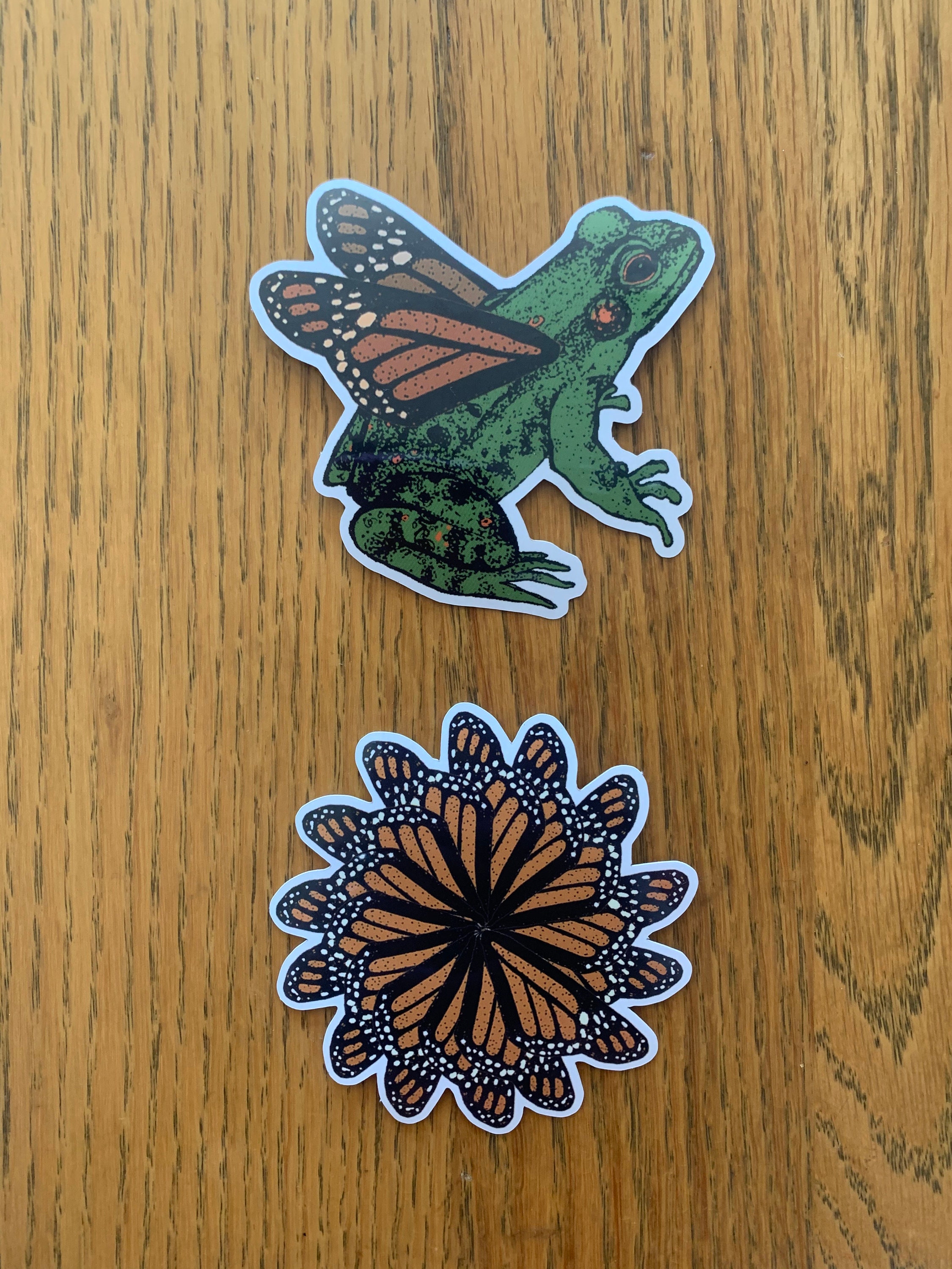 Monarch Butterfly Wings Sticker Waterproof Decal | Etsy