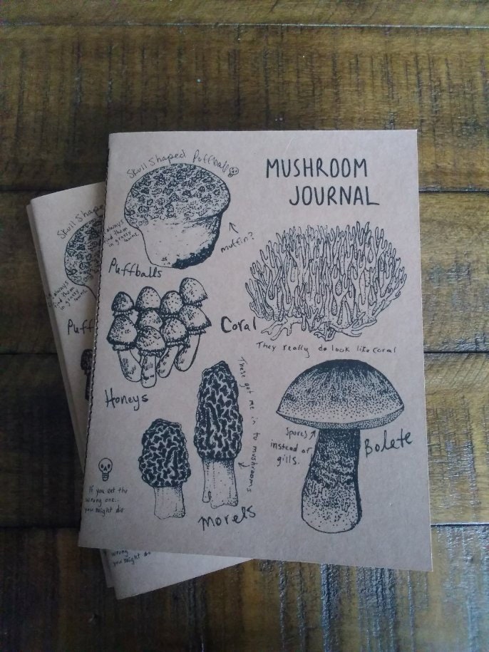 Mushroom Journal FORAGING Field Guide Notes for Edible - Etsy