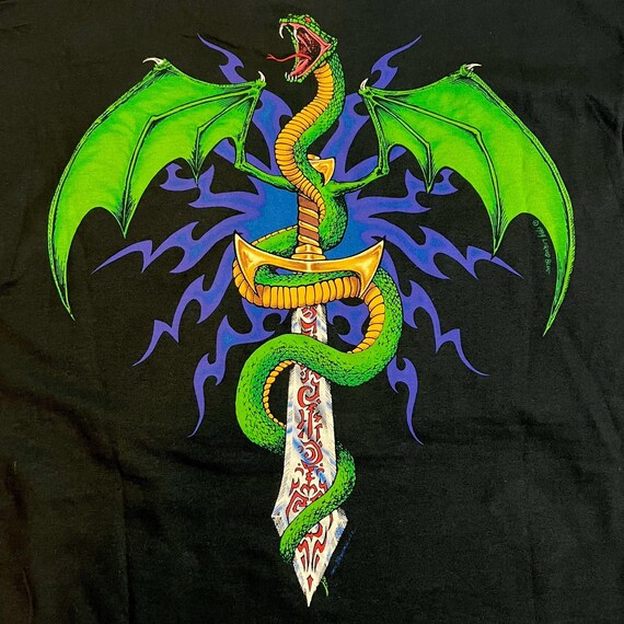 Vintage 90s Goat Devil Skull, Snakes & Knives (Baphom… - Gem