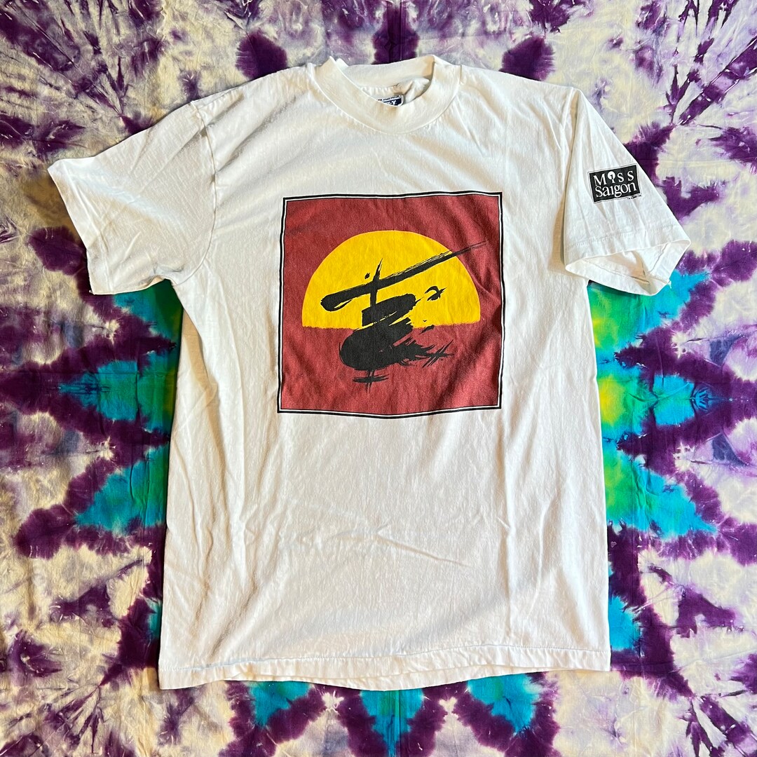 Vintage 80s Miss Saigon Musical T Shirt First Run, 1988 West End ...