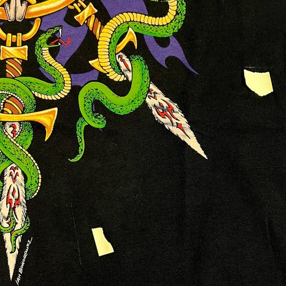 Vintage 90s Goat Devil Skull, Snakes & Knives (Baphom… - Gem