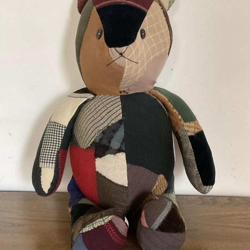 Patchwork Bear - Etsy