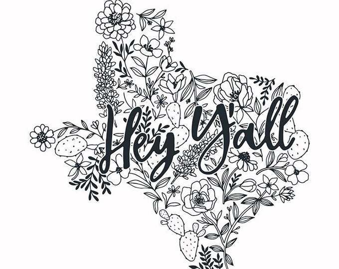 Hey Y'all Texas Panel by Alli K Design for Moda Fabrics Fabric Panel 24 ...