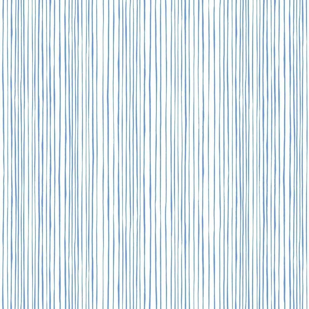 Bookworm by Lewis & Irene Light Blue Fabric With Blue Stripes Fabric by ...
