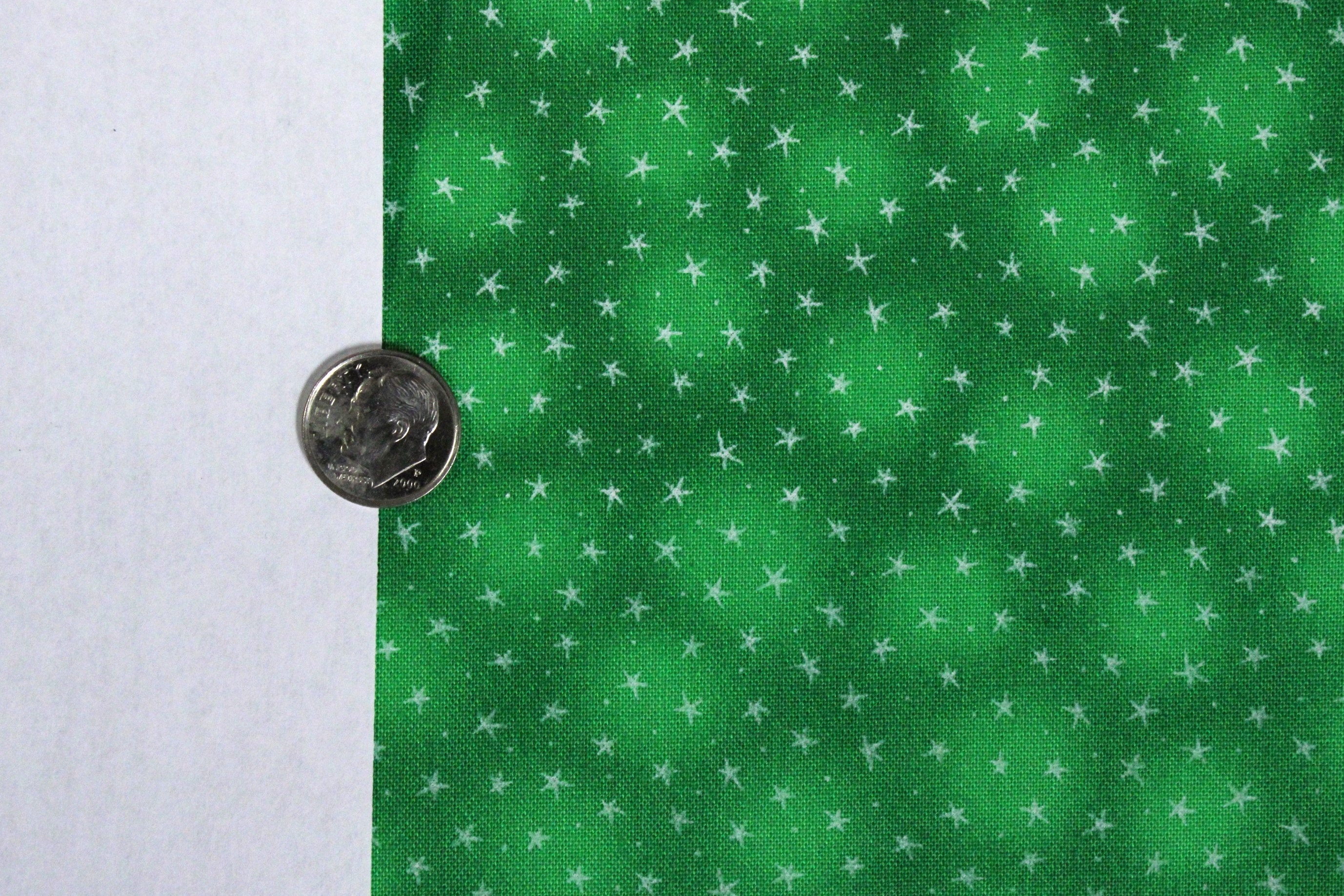 Starlet Green Stars by Blank Quilting Co. Fabric by the Half - Etsy