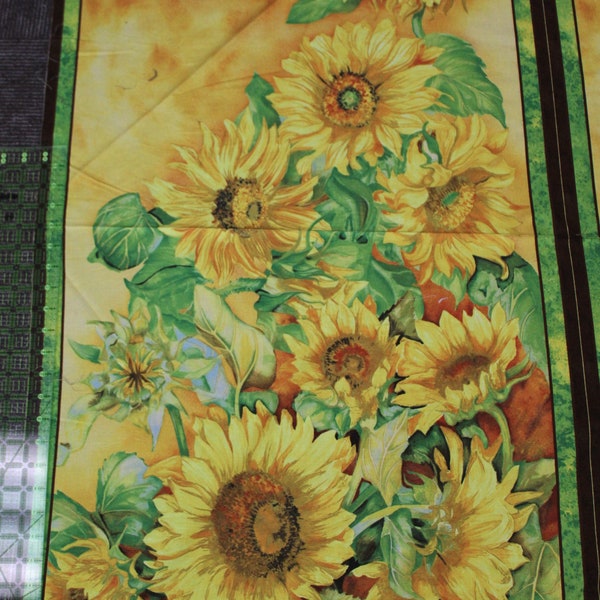 Sunflower Quilt Panel - Etsy
