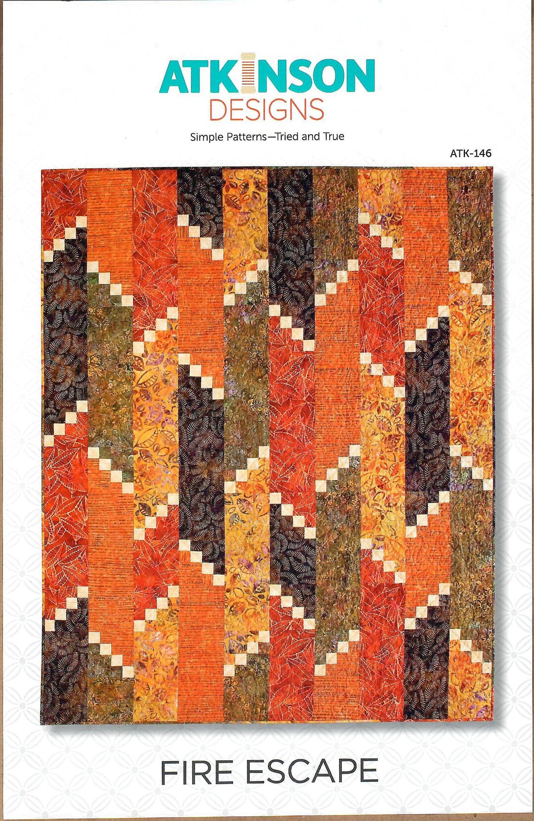 Fire Escape by Atkinson Designs Easy Fire Escape Quilt Pattern - Etsy