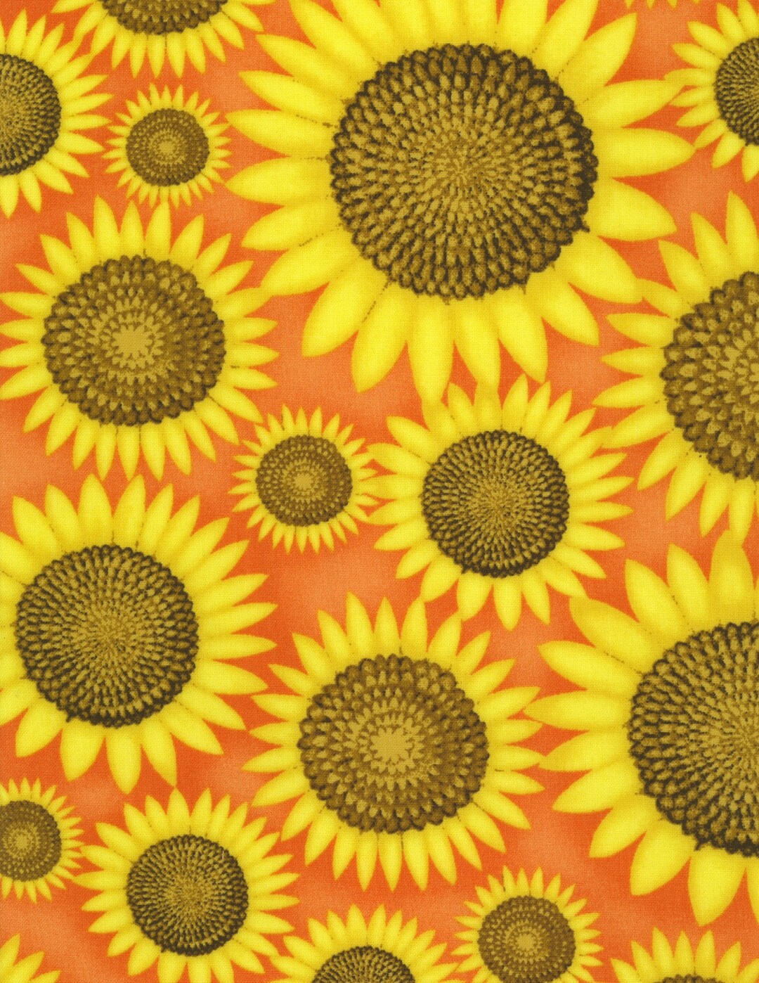 Good Morning Sunshine by Beth Logan for Henry Glass & Co Orange Fabric ...