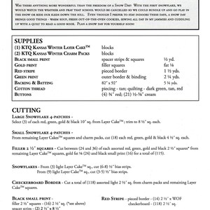 Snow Day A Moda Layer Cake Project by Kansas Troubles Quilters ...