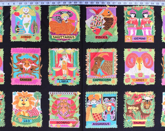 Fabric Panel - Zodiac Signs Panel - Robert Kaufman - Etsy