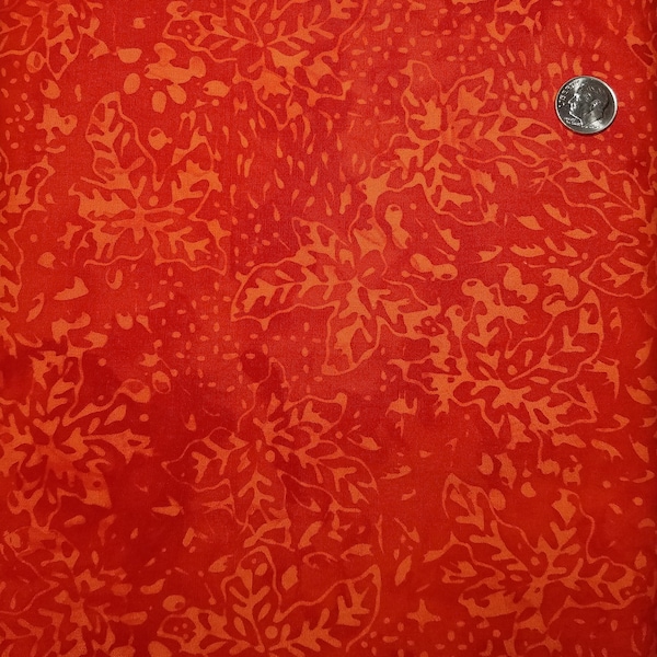 Orange Batik Fabric - Etsy