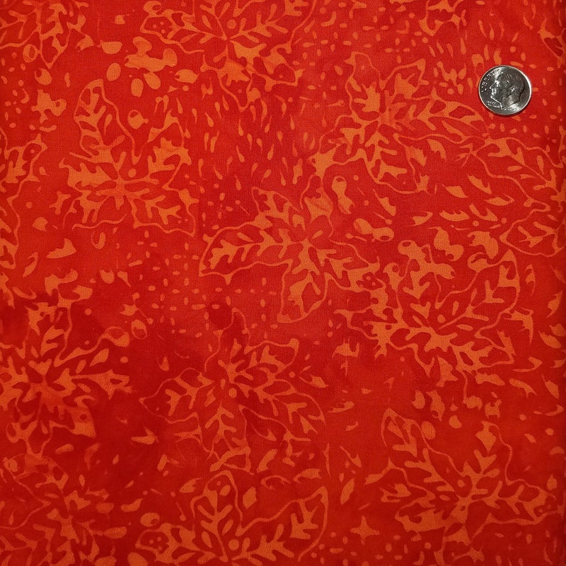 Orange Batik Fabric - Etsy